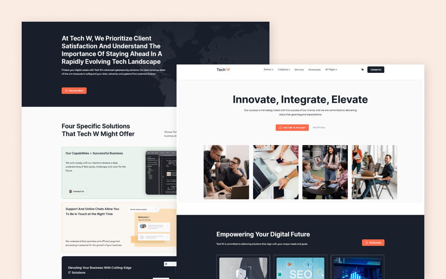 Tech W - Business HTML5 Responsive Website Template