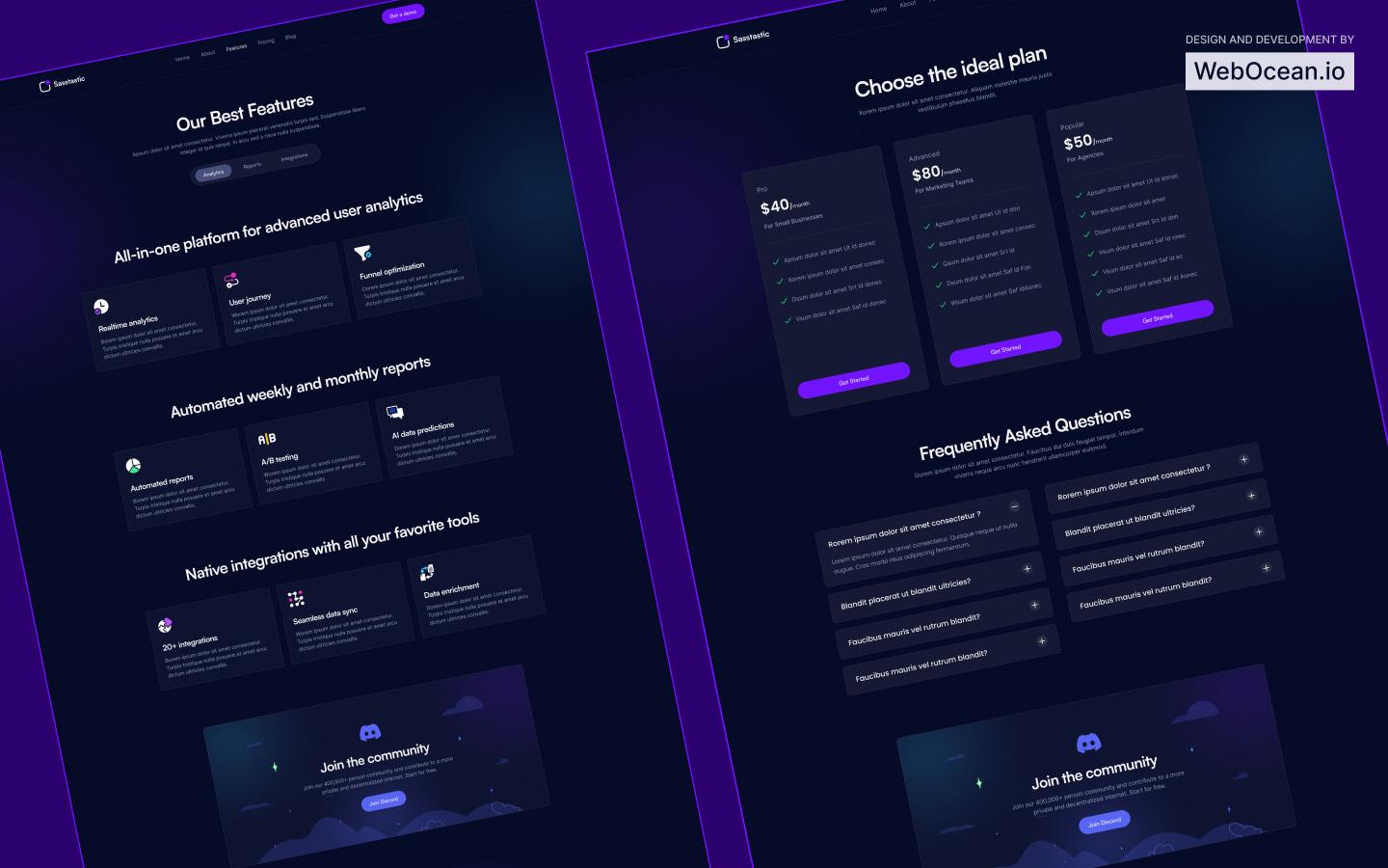 Sasstastic - SaaS HTML5 Responsive Website Template