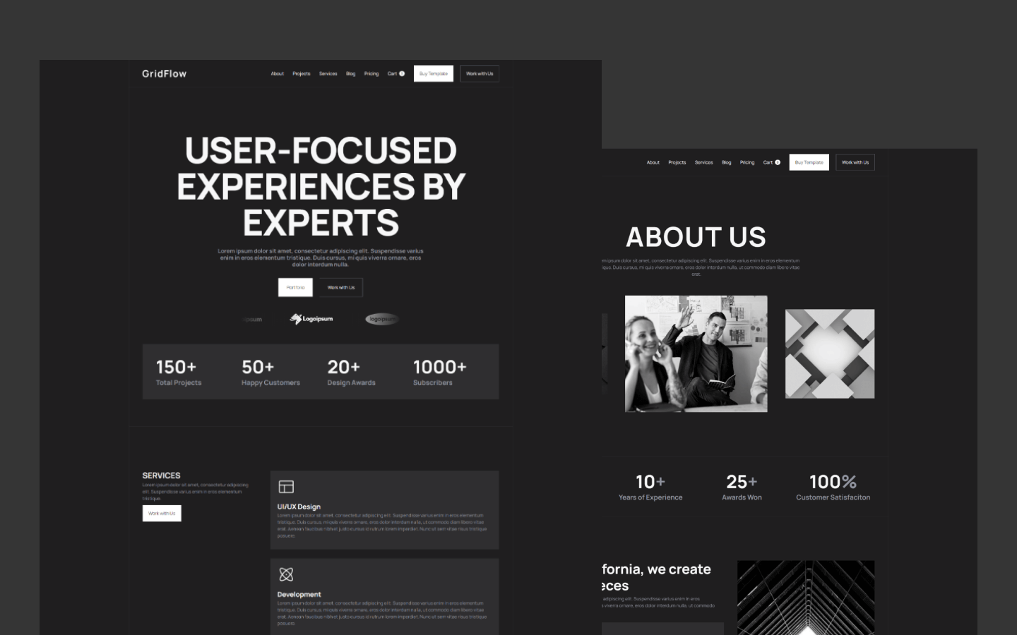 GridFlow - Agency HTML5 Responsive Website Template
