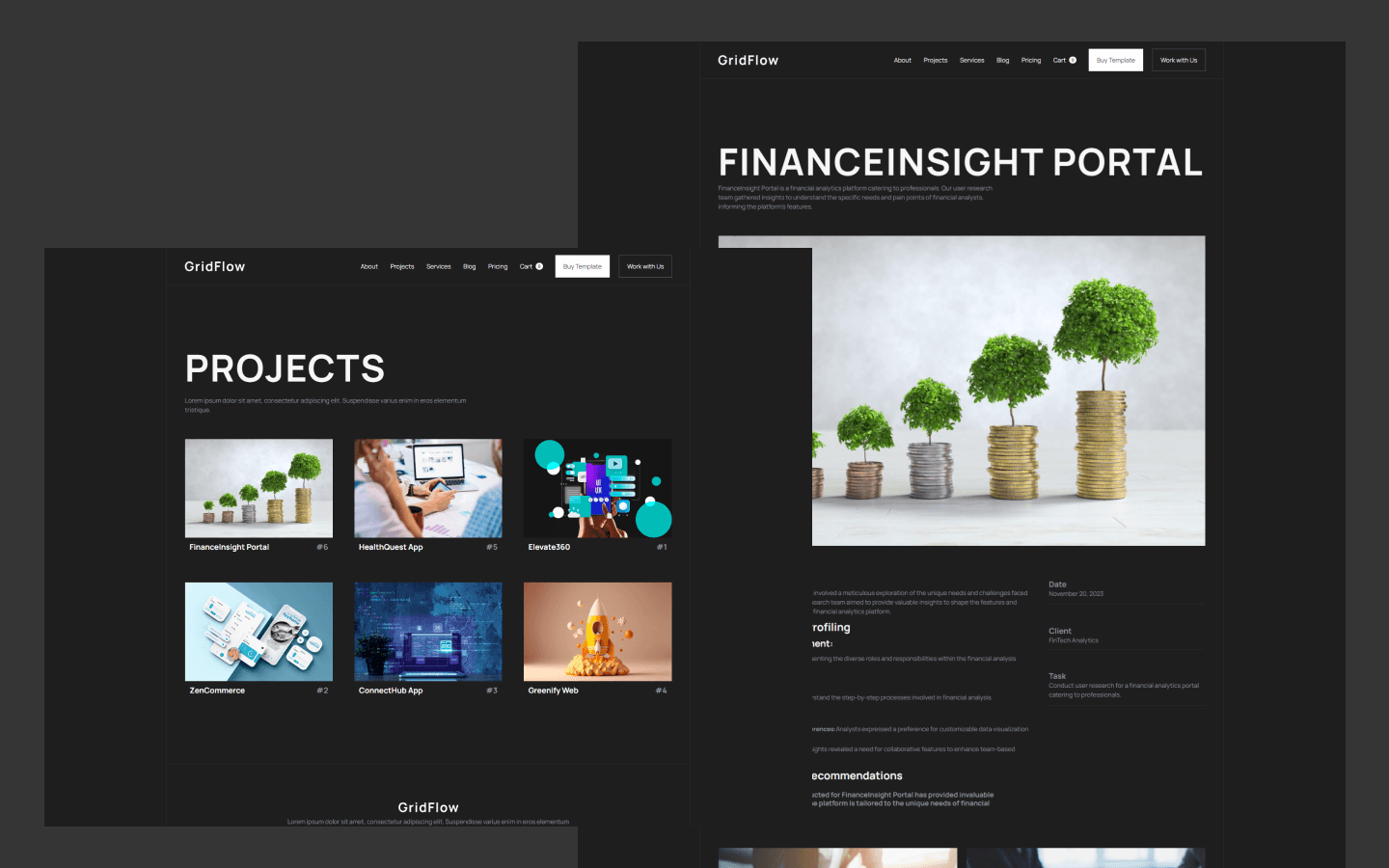 GridFlow - Agency HTML5 Responsive Website Template