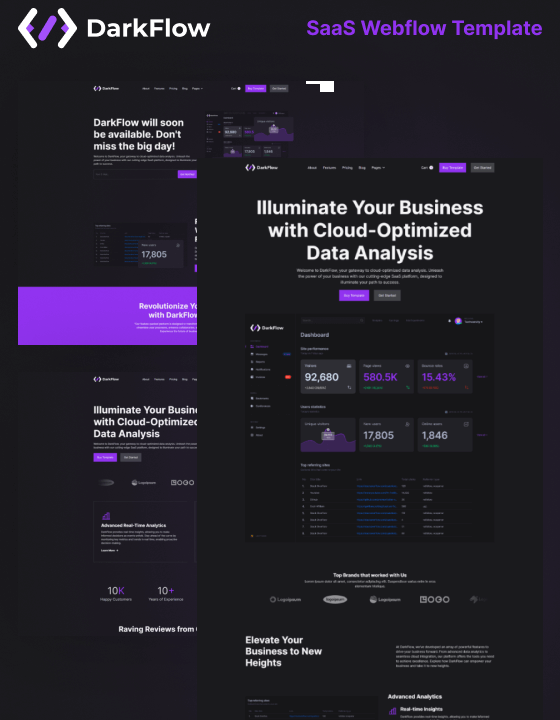 DarkFlow - SaaS HTML5 Responsive Website Template DarkFlow - SaaS HTML5 Responsive Website Template