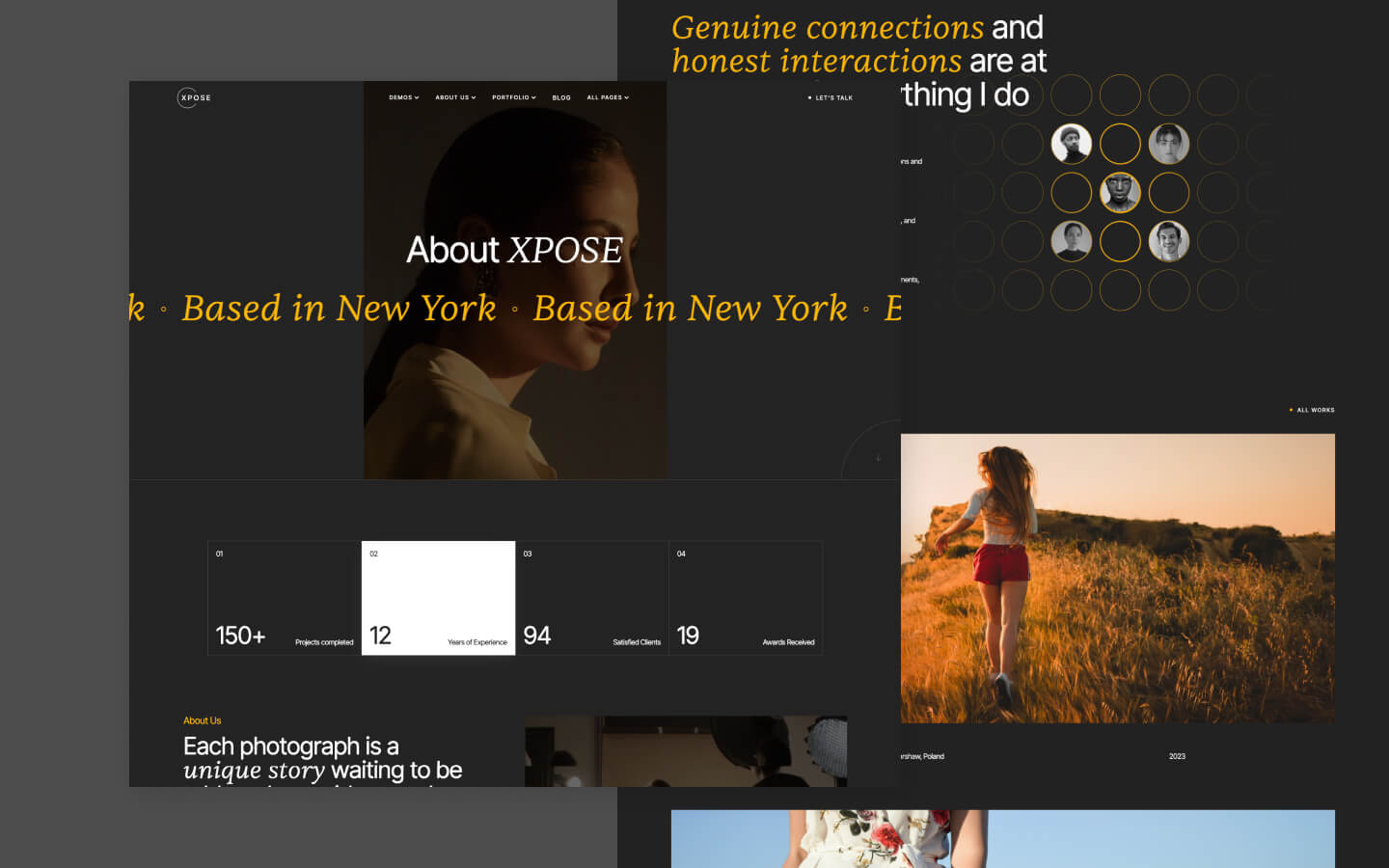 Xpose 128 - Photography HTML5 Responsive Website Template