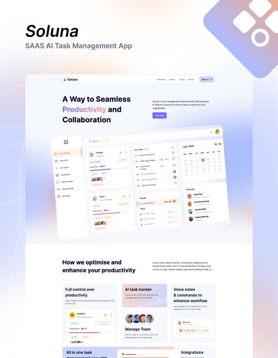 Soluna - SaaS HTML5 Responsive Website Template