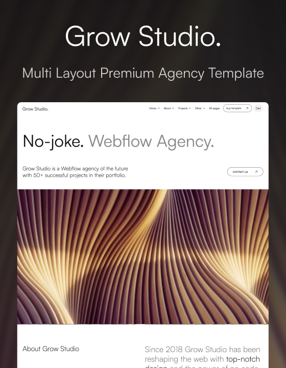 Grow Studio - Agency HTML5 Responsive Website Template