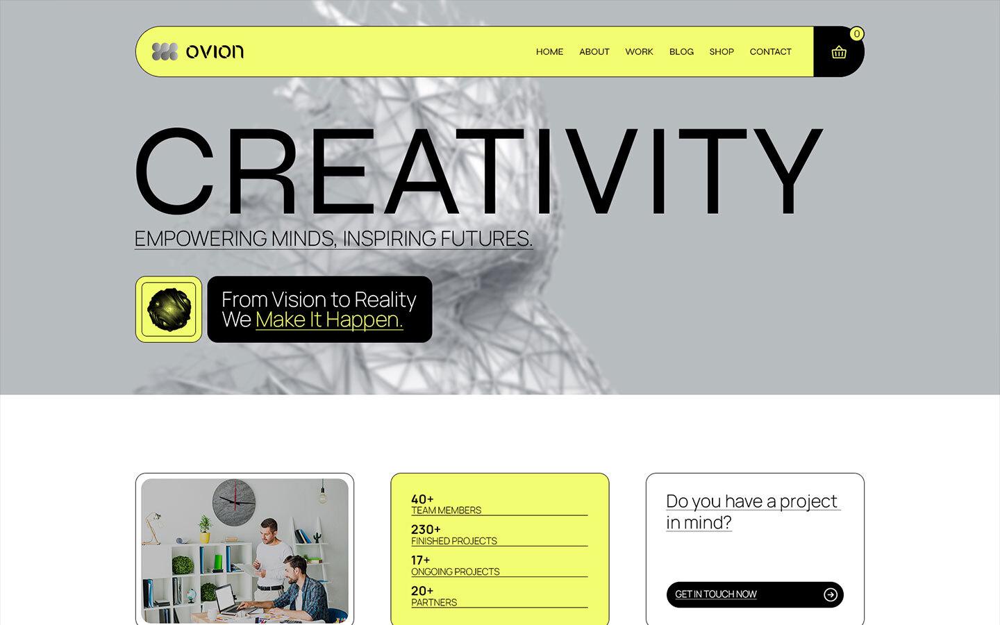 Ovion - Agency HTML5 Responsive Website Template