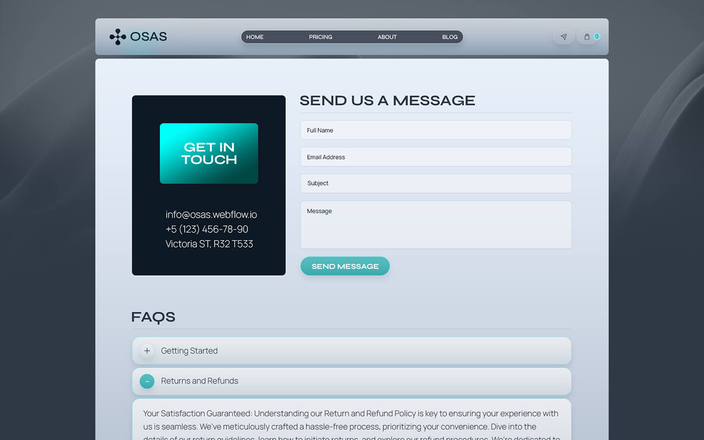 Osas - SaaS HTML5 Responsive Website Template