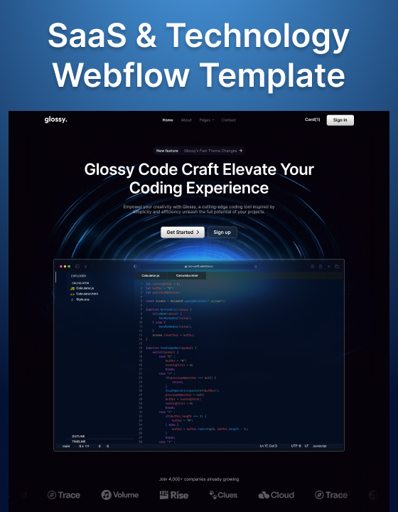 Glossy - SaaS HTML5 Responsive Website Template
