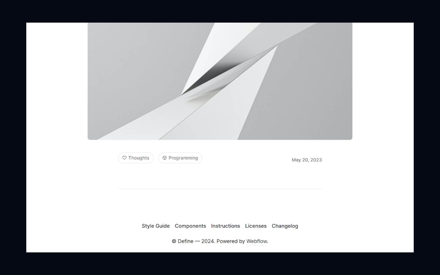 Define - Blog HTML5 Responsive Website Template