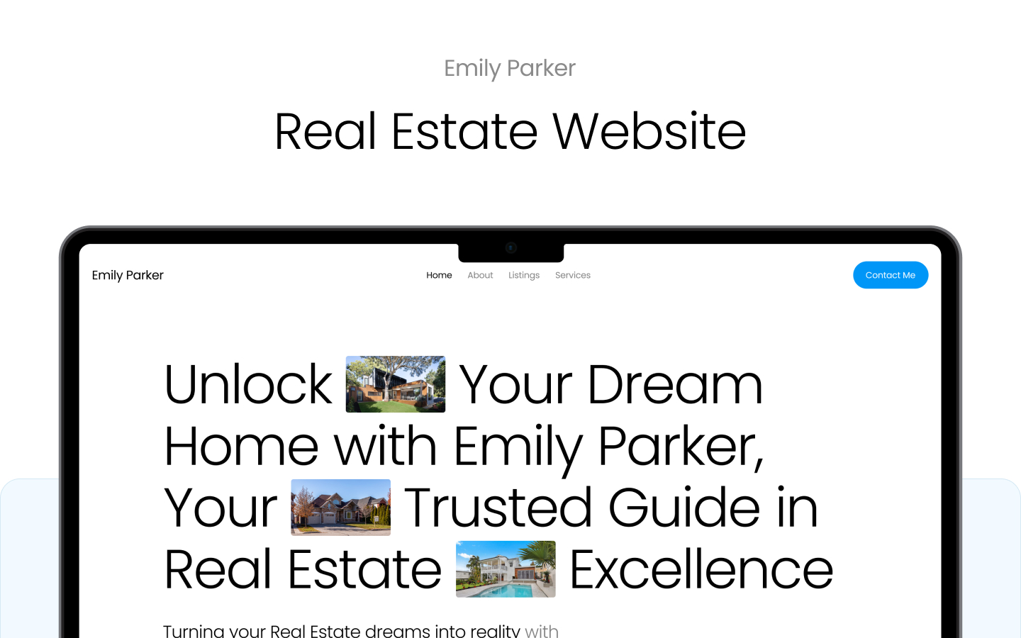 Realtor Emily Parker - Real Estate HTML5 Responsive Website Template