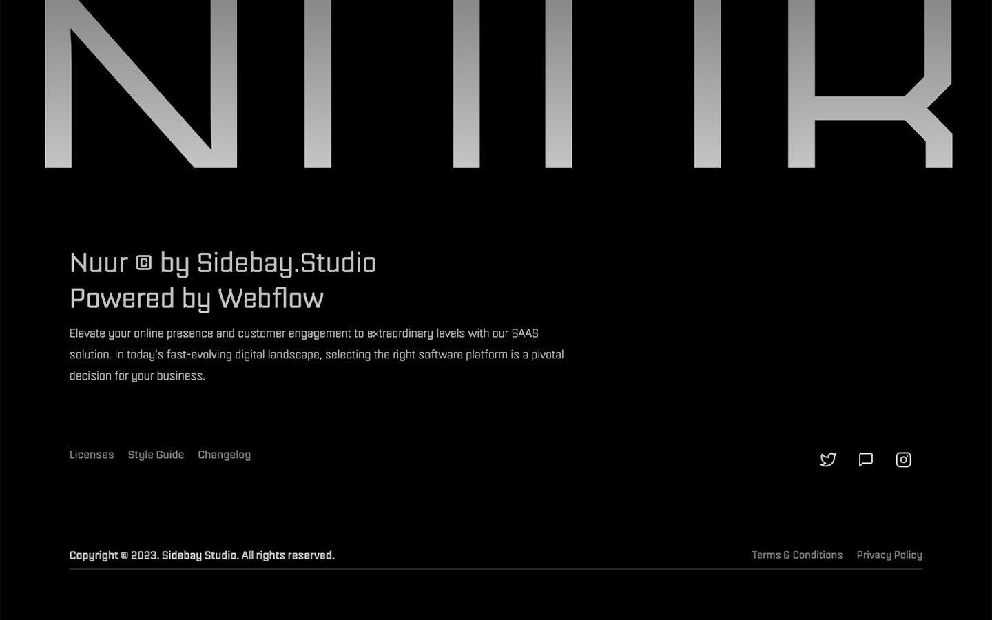 Nuur - SaaS HTML5 Responsive Website Template