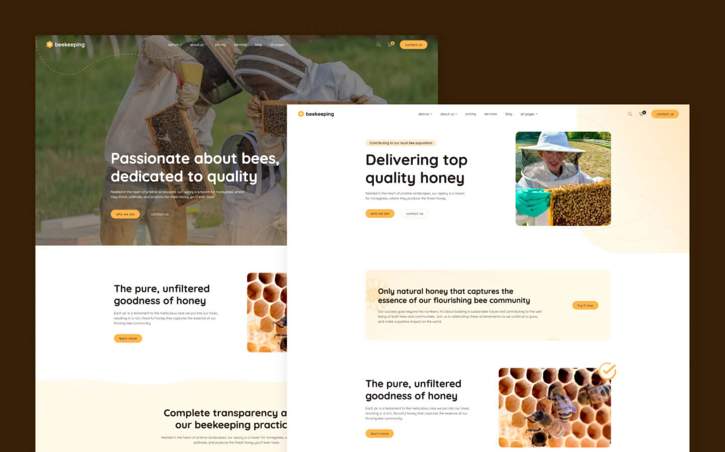 Beekeeping - Small Business HTML5 Responsive Website Template