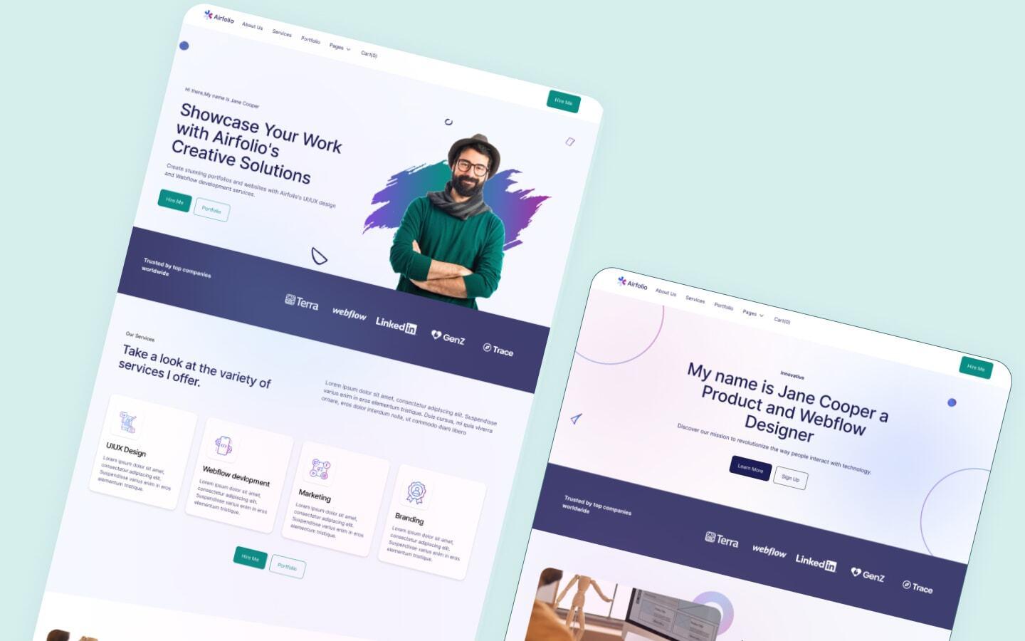 AirFolio - Portfolio HTML5 Responsive Website Template