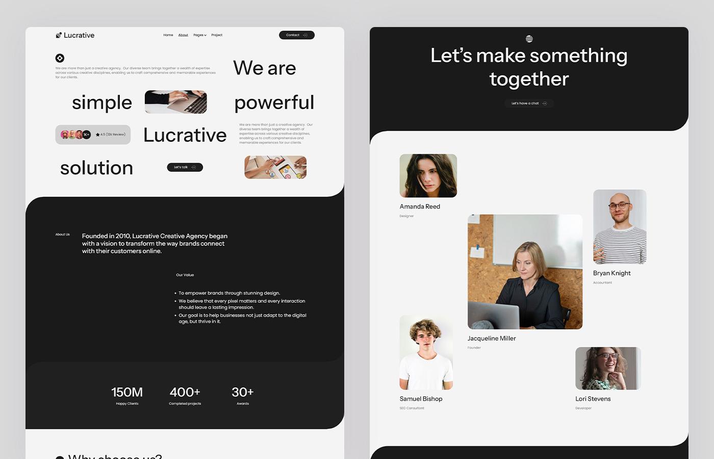 Lucrative - Agency HTML5 Responsive Website Template