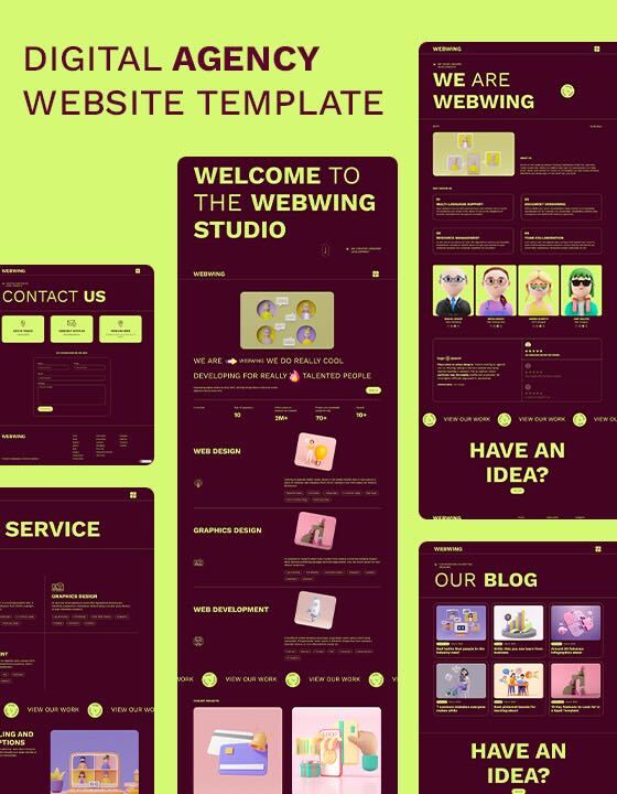 Webwing - Agency HTML5 Responsive Website Template