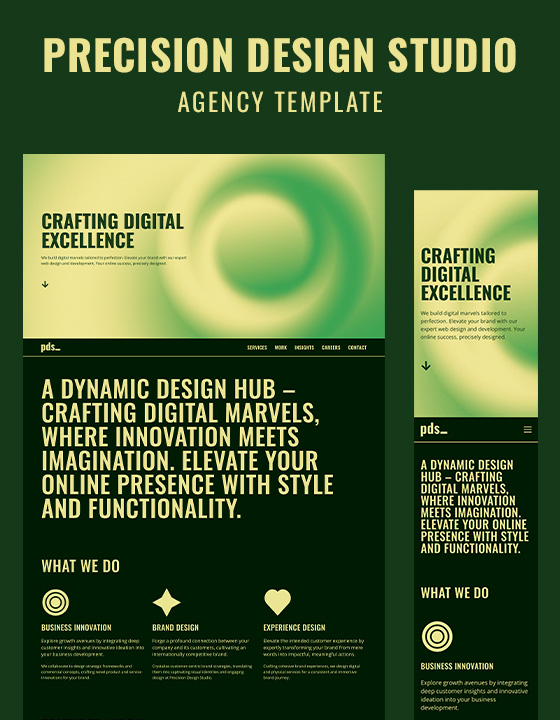 Precision Design Studio - Agency HTML5 Responsive Website Template