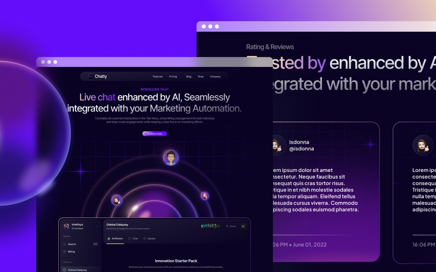 Chatty - SaaS HTML5 Responsive Website Template