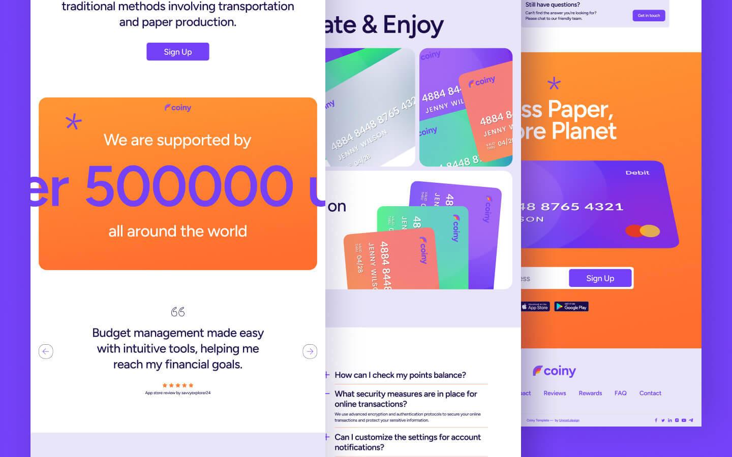 Coiny - SaaS HTML5 Responsive Website Template