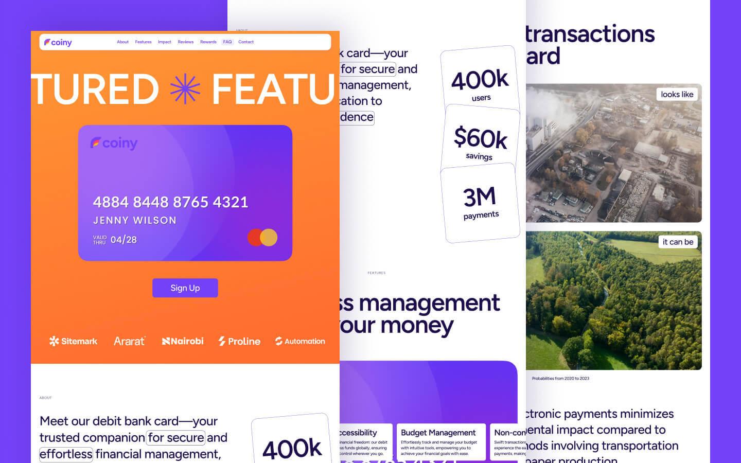 Coiny - SaaS HTML5 Responsive Website Template