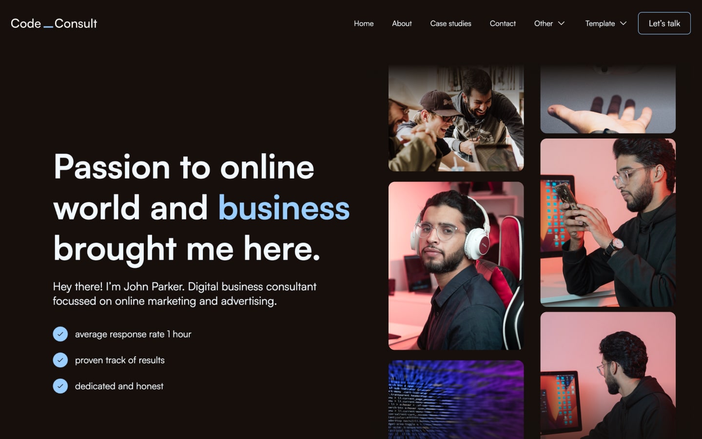 Code Consult - Consulting HTML5 Responsive Website Template