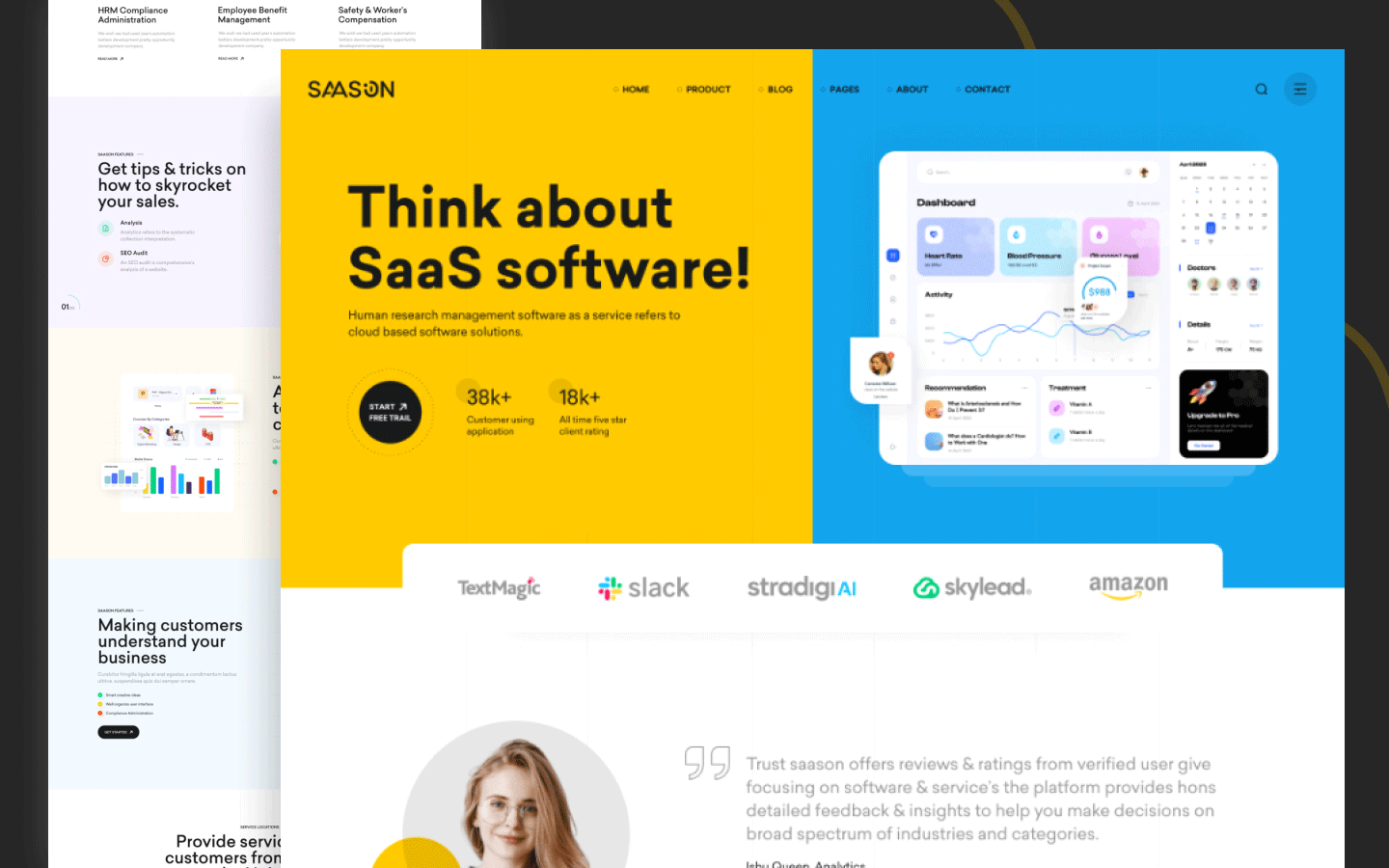 Saason - SaaS HTML5 Responsive Website Template