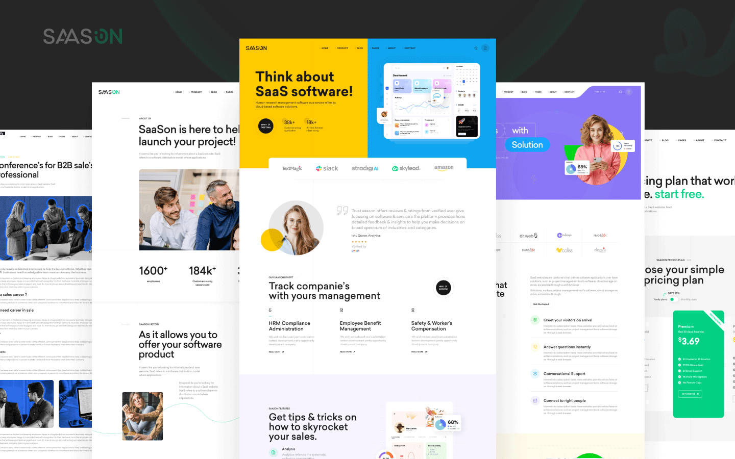 Saason - SaaS HTML5 Responsive Website Template