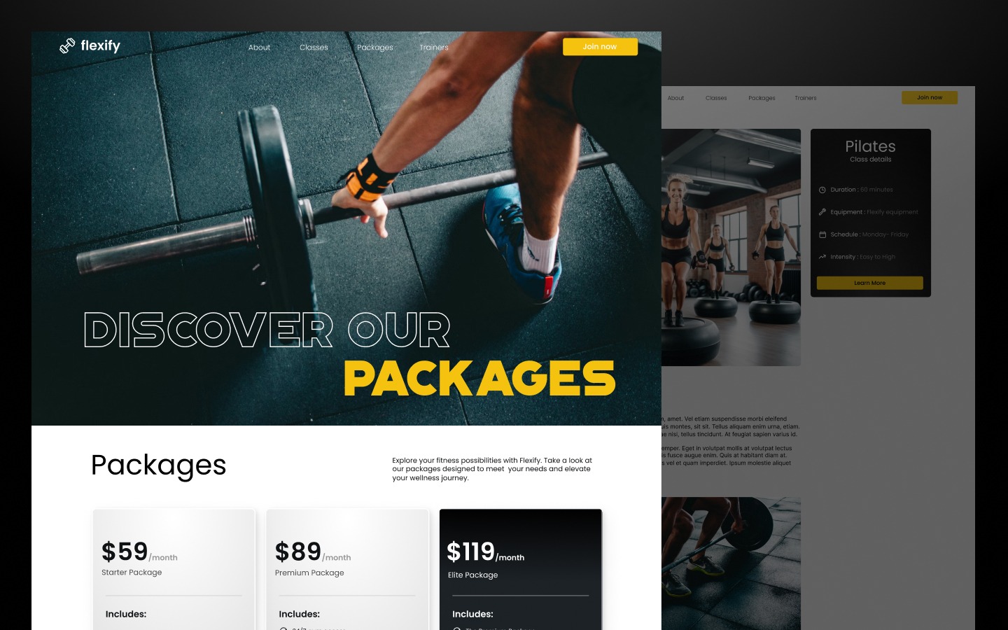 Flexify - Gym HTML5 Responsive Website Template