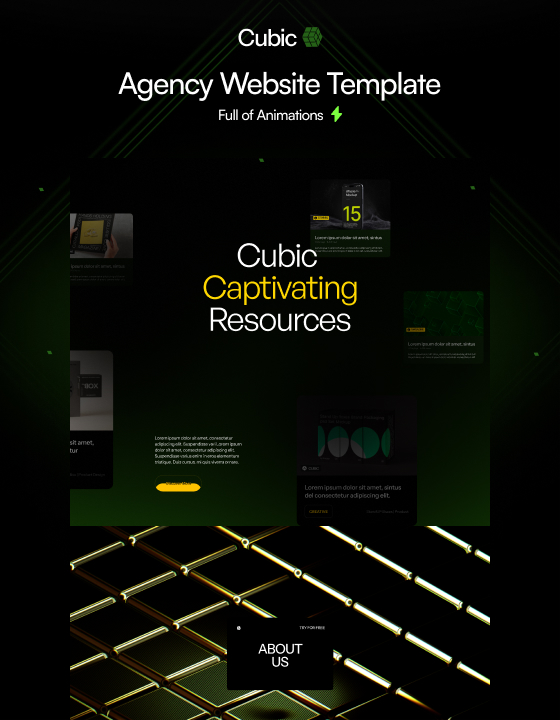 Cubic - Agency HTML5 Responsive Website Template