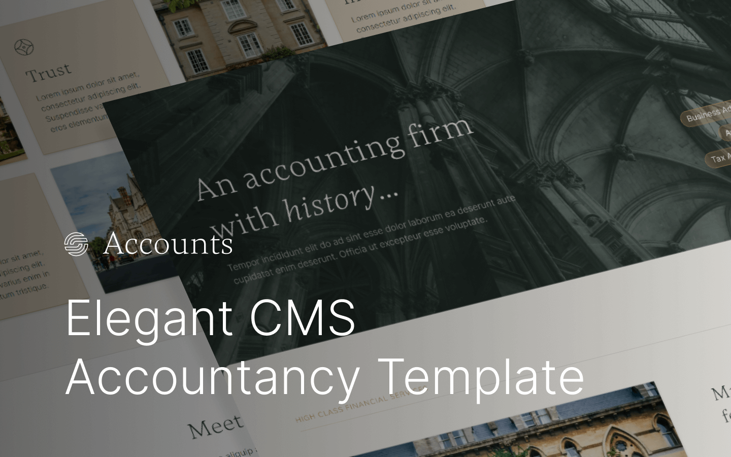 Accounts - Accounting HTML5 Responsive Website Template