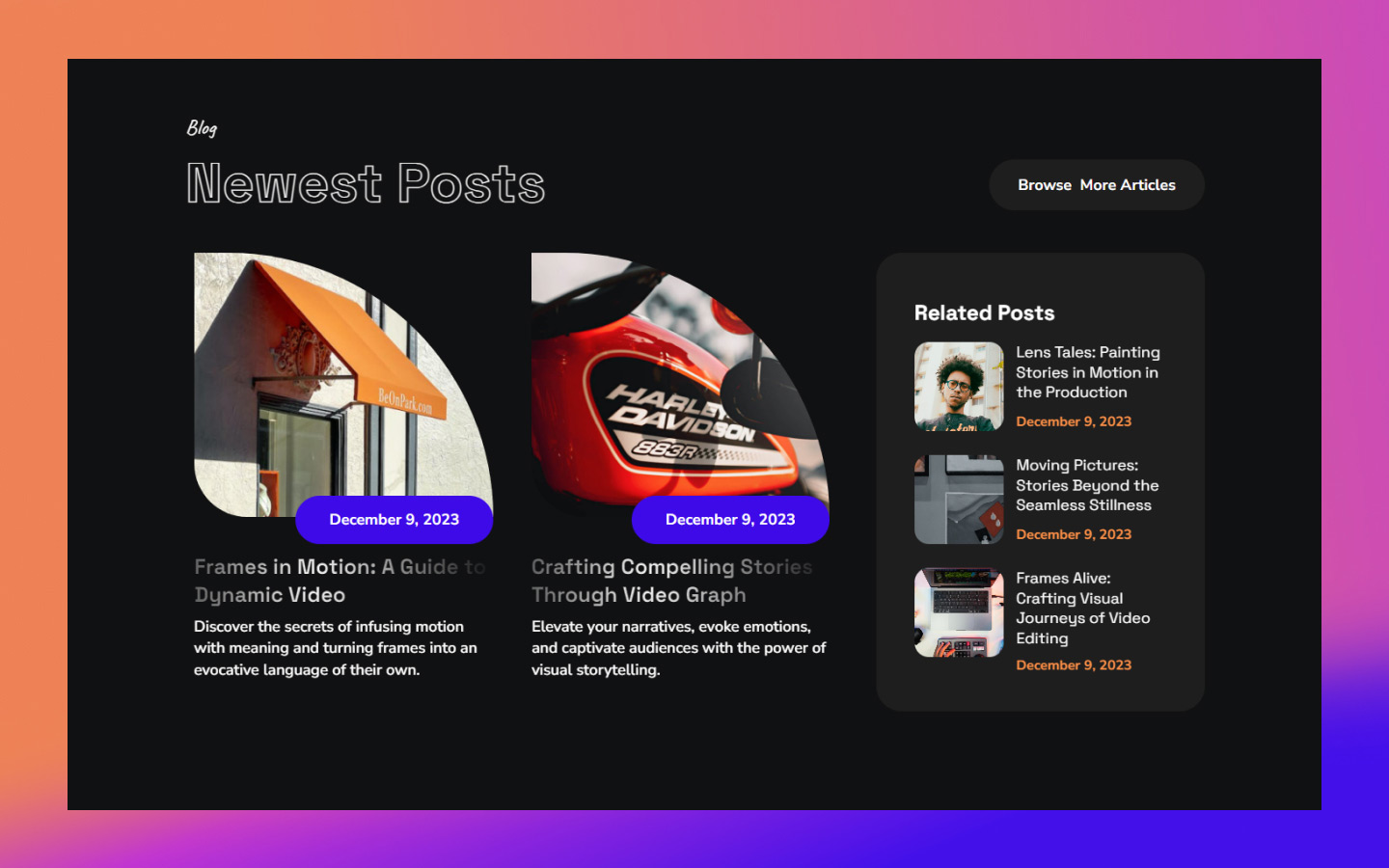 MotionFlow - Video HTML5 Responsive Website Template