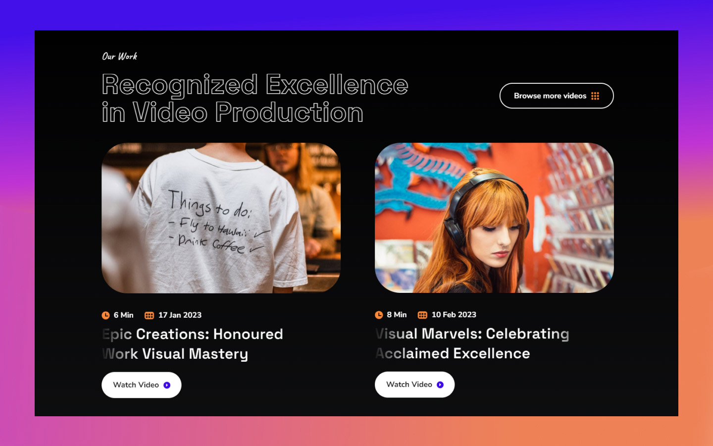 MotionFlow - Video HTML5 Responsive Website Template