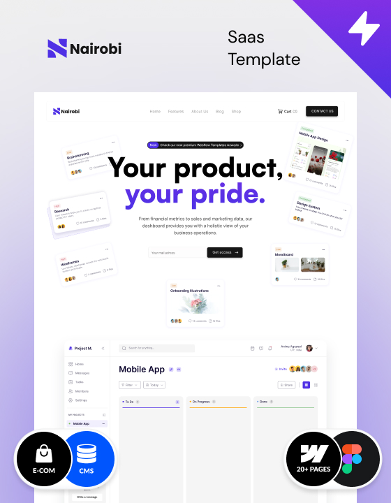 Nairobi - SaaS HTML5 Responsive Website Template