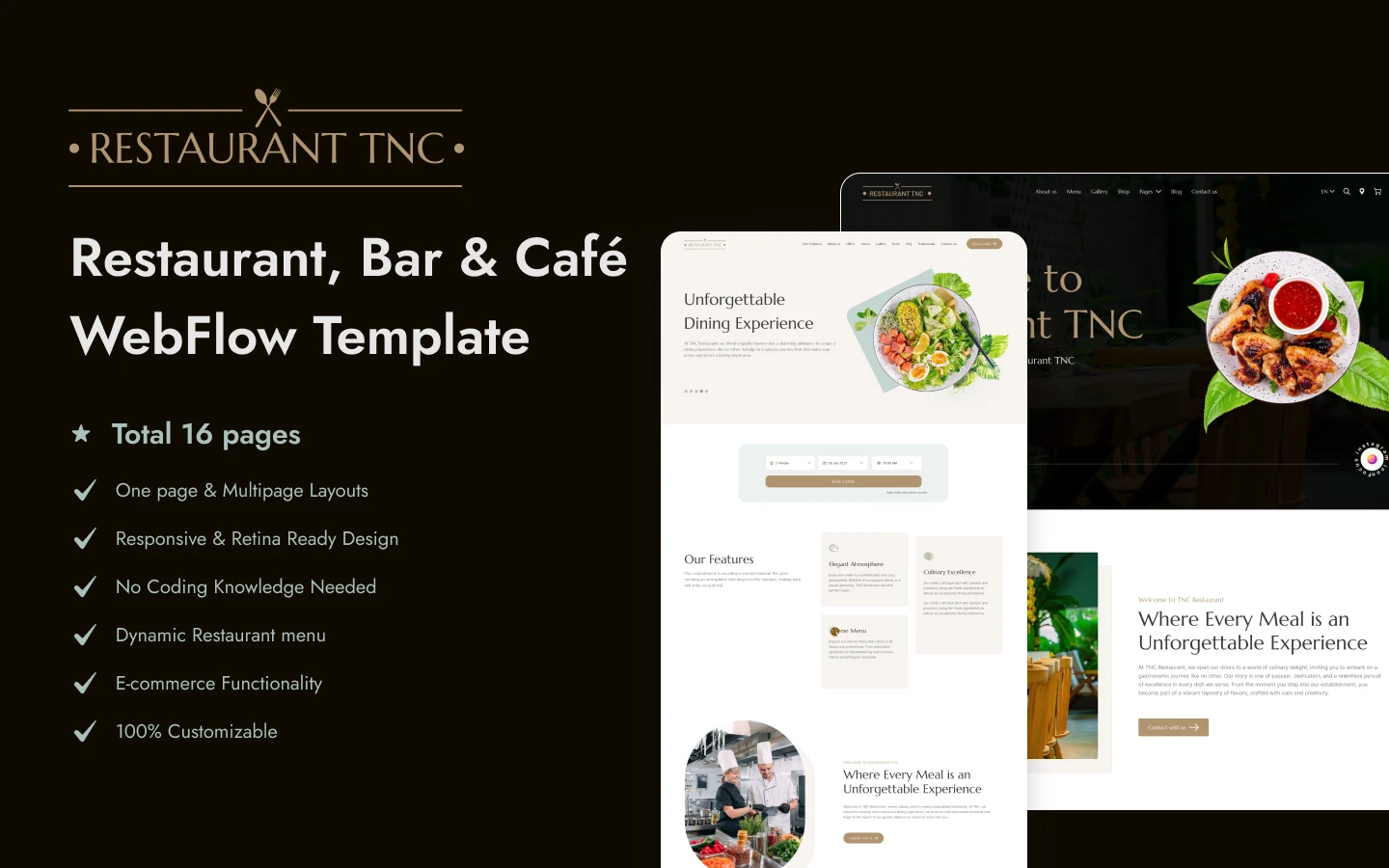 Restaurant TNC - Restaurant HTML5 Responsive Website Template