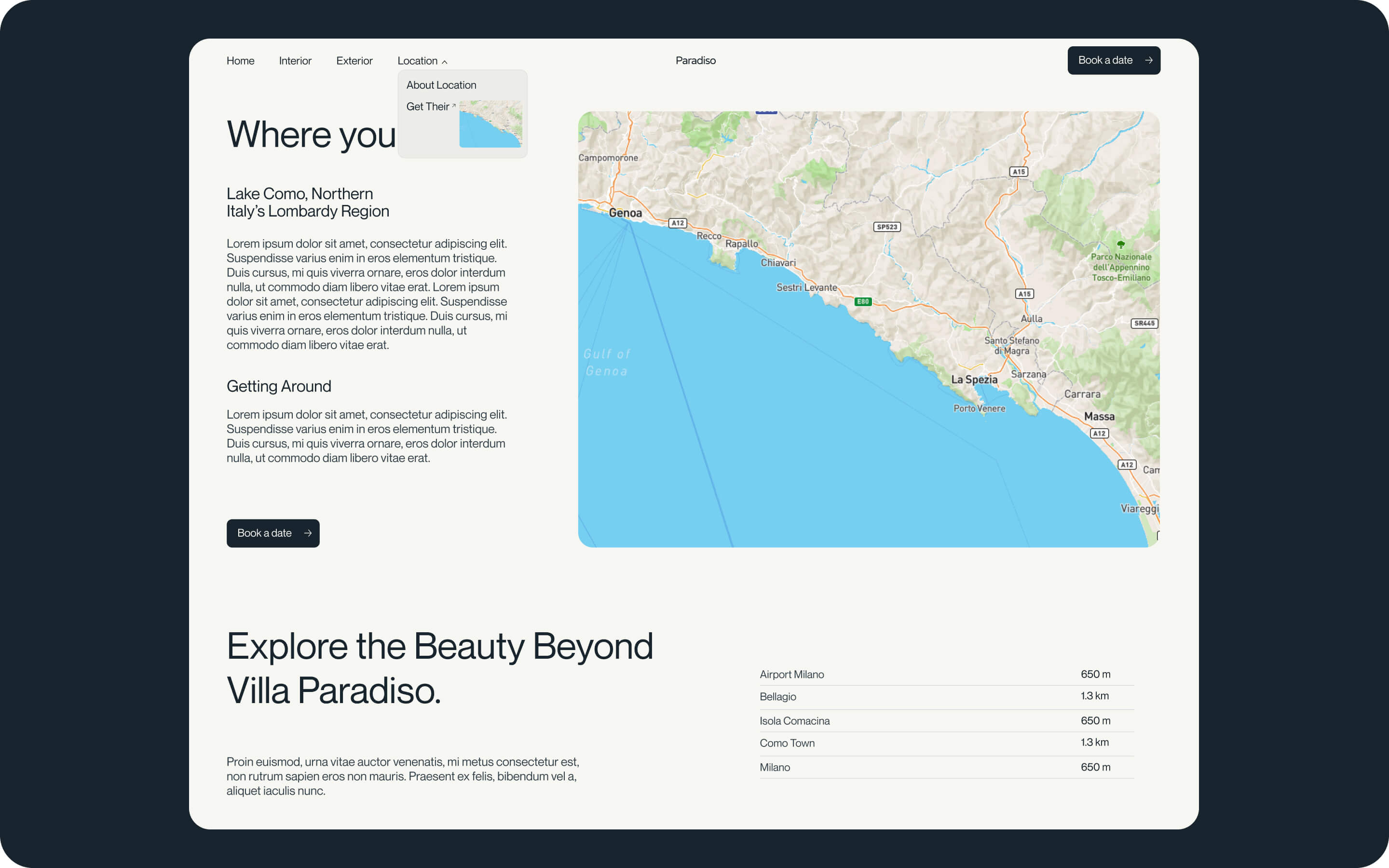 Villa Paradiso - Architecture HTML5 Responsive Website Template