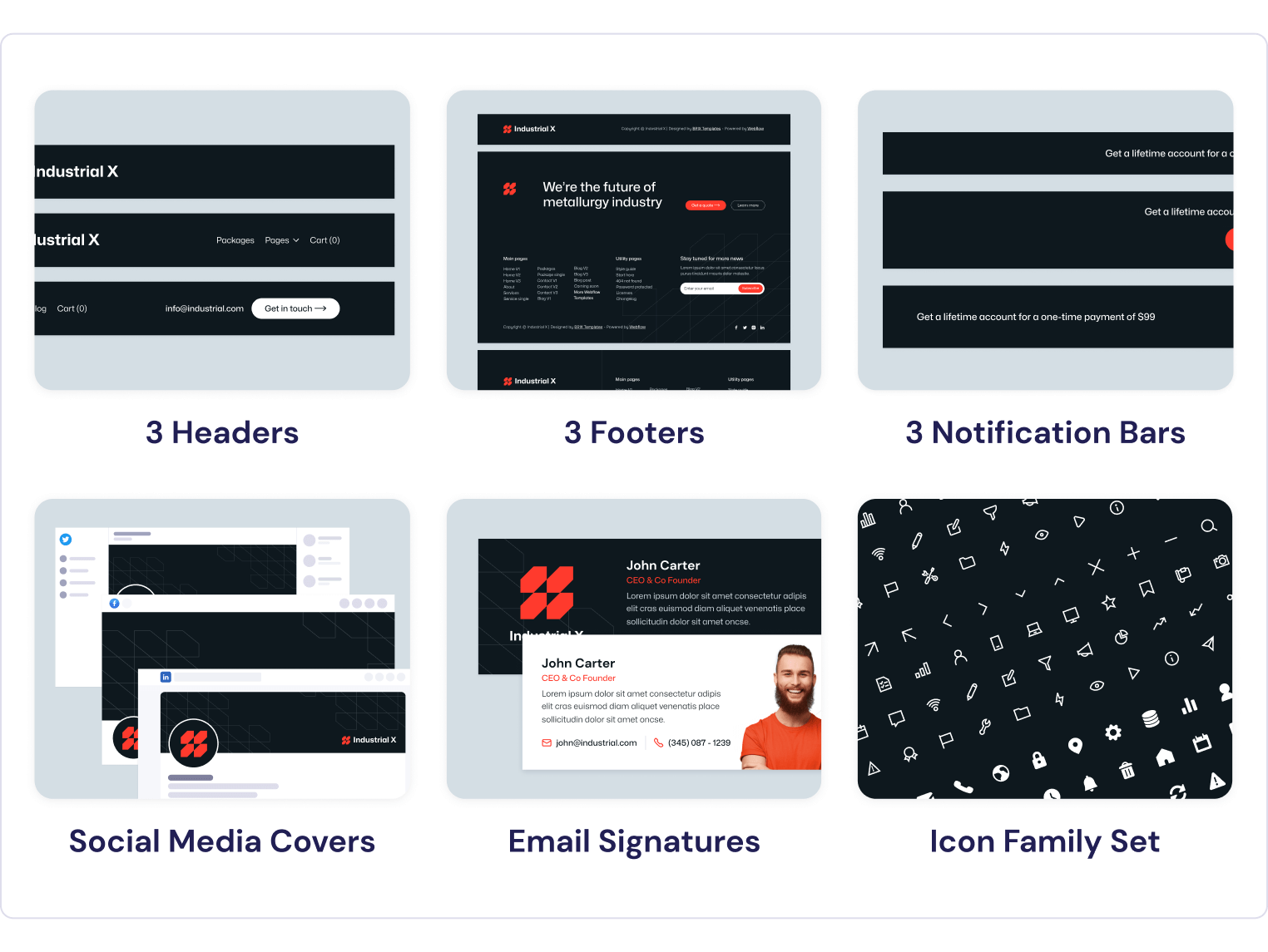 Industrial X - Business HTML5 Responsive Website Template