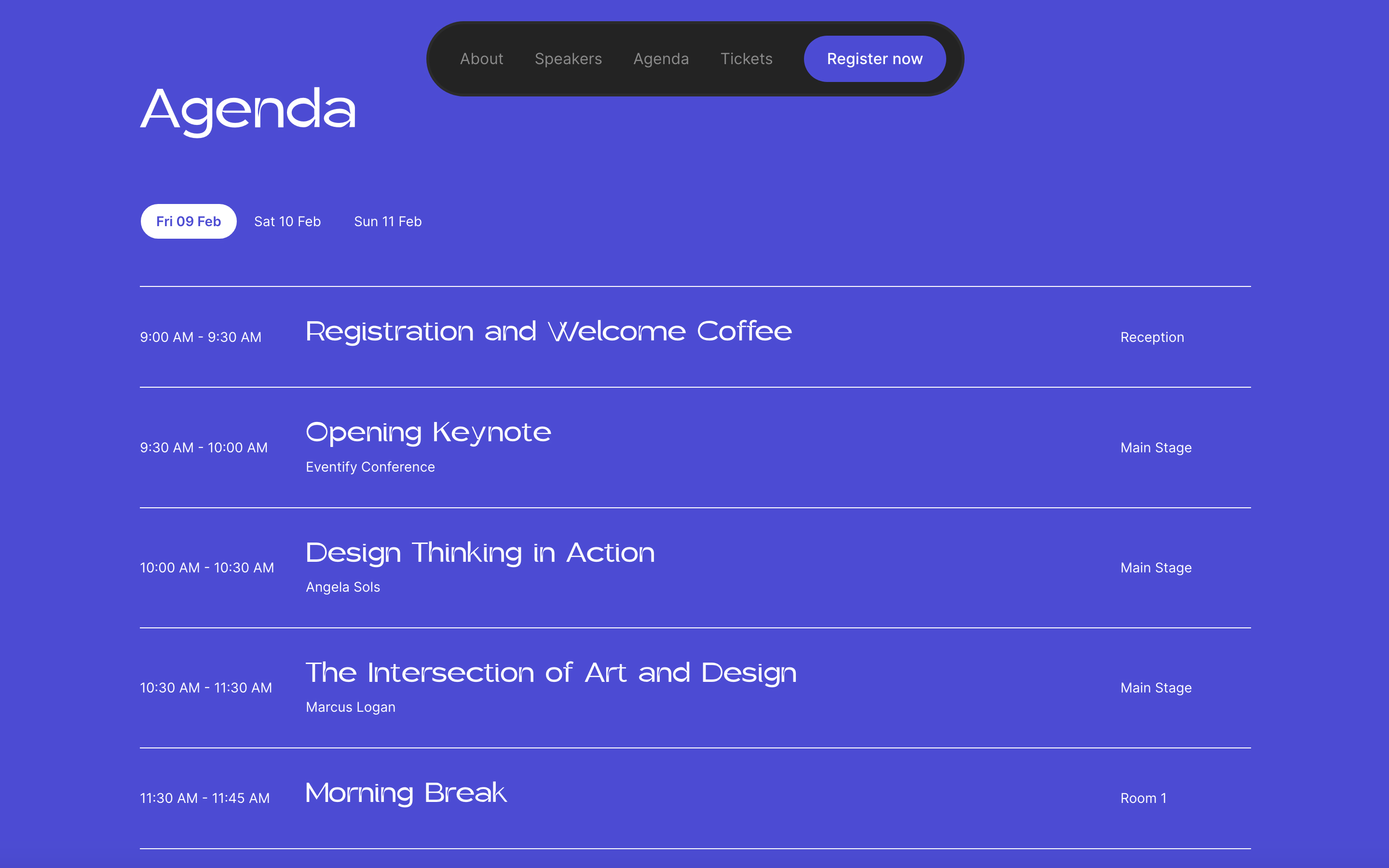 Eventify - Event HTML5 Responsive Website Template