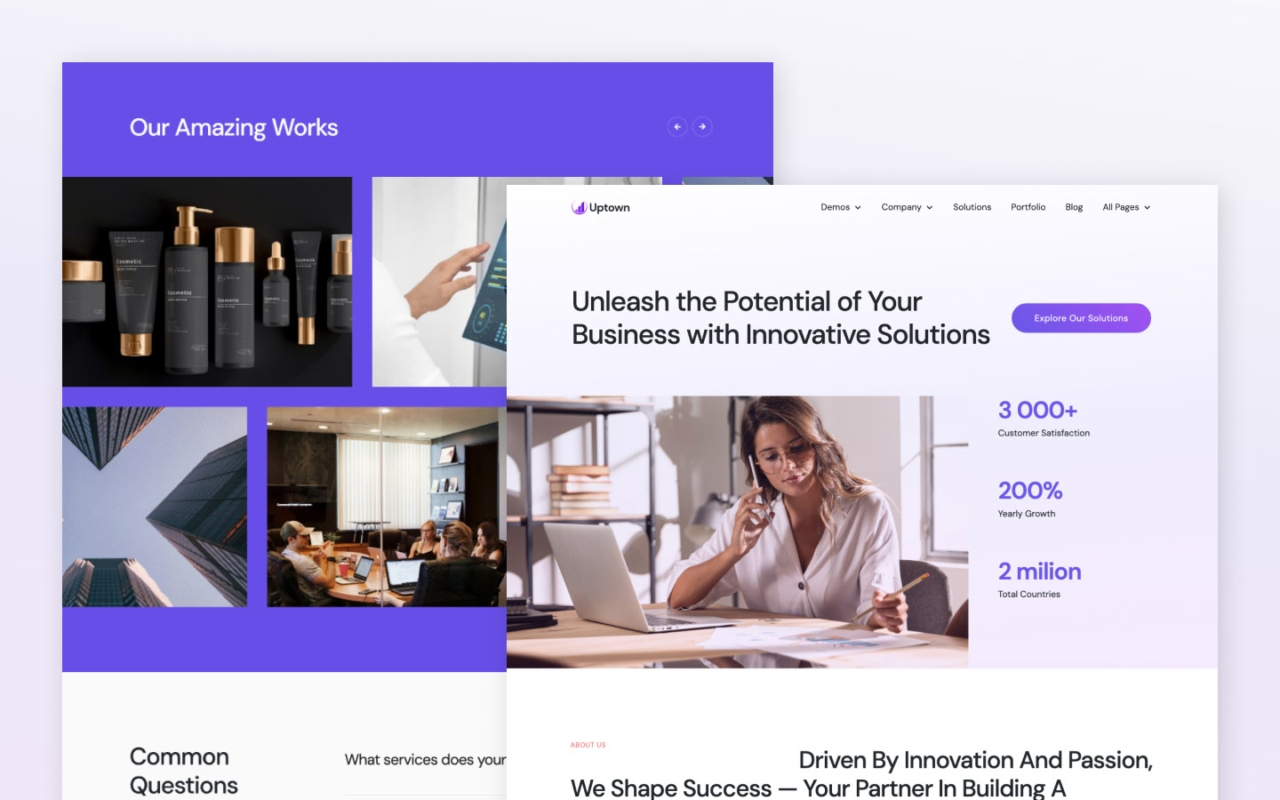 Uptown - Small Business HTML5 Responsive Website Template