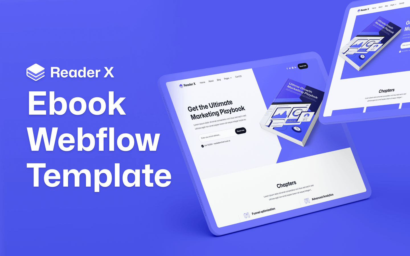 Reader X - Book HTML5 Responsive Website Template