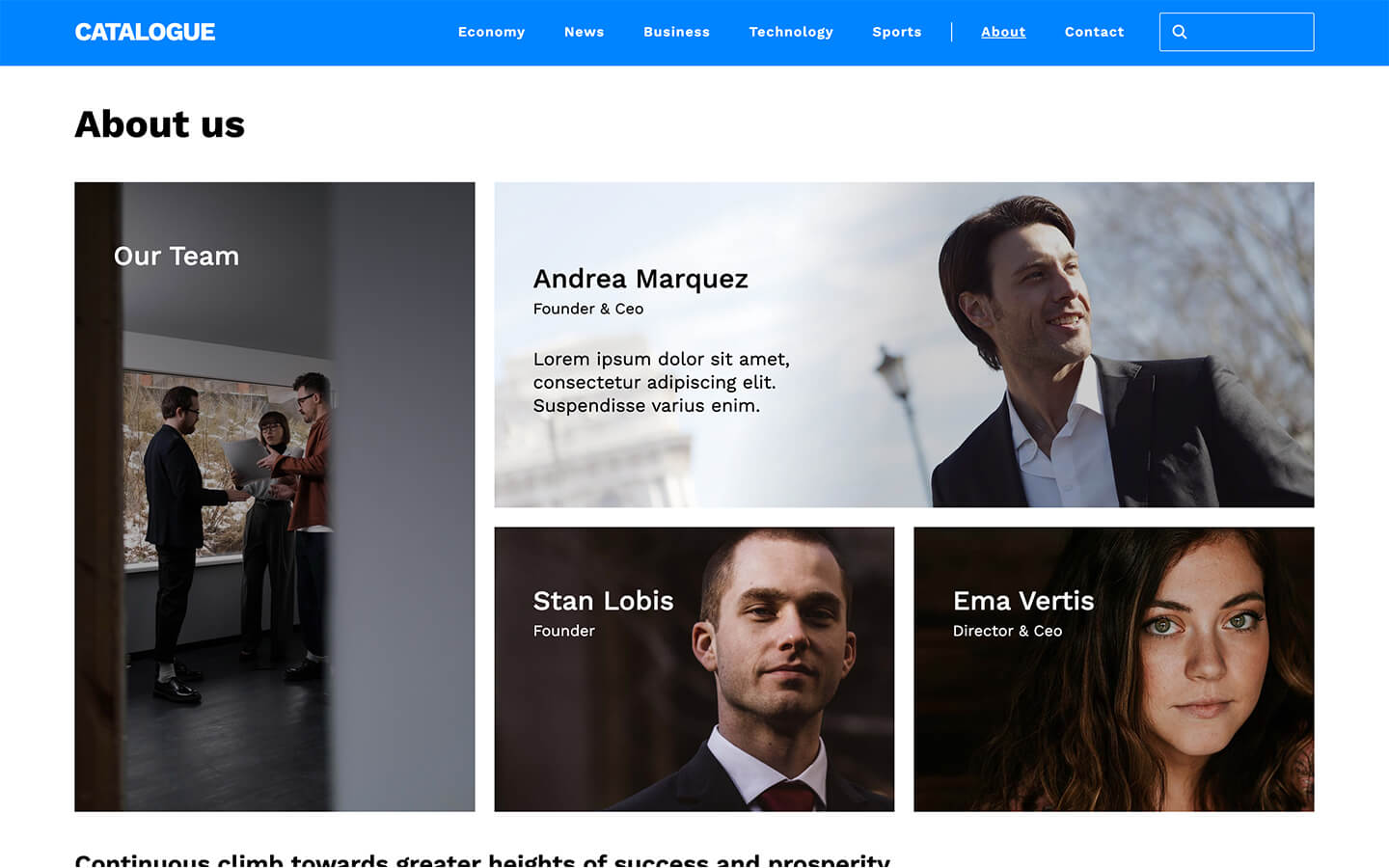 Catalogue - Blog HTML5 Responsive Website Template