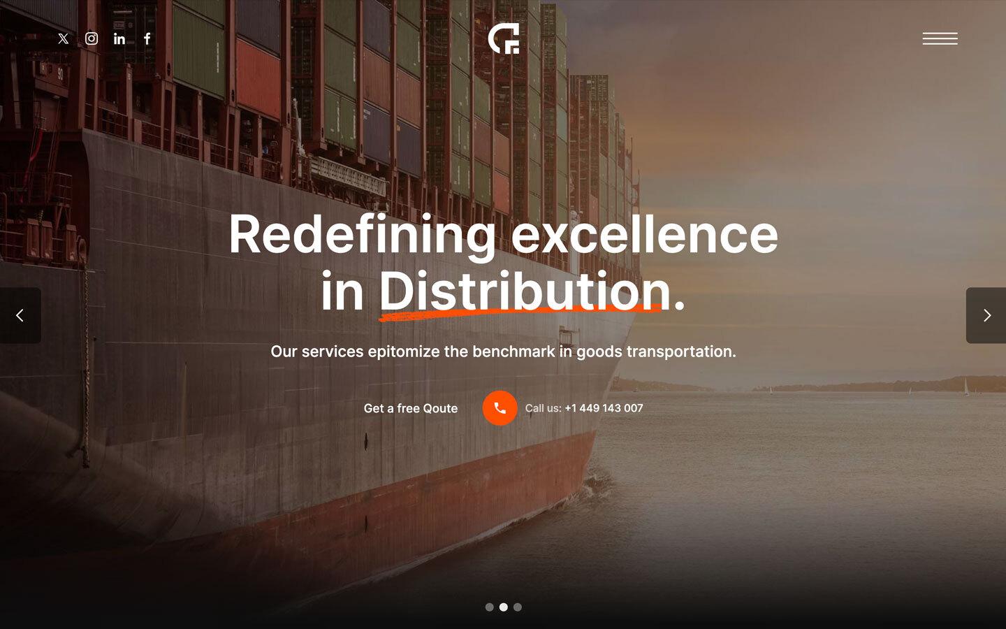 Distribution - Logistics HTML5 Responsive Website Template
