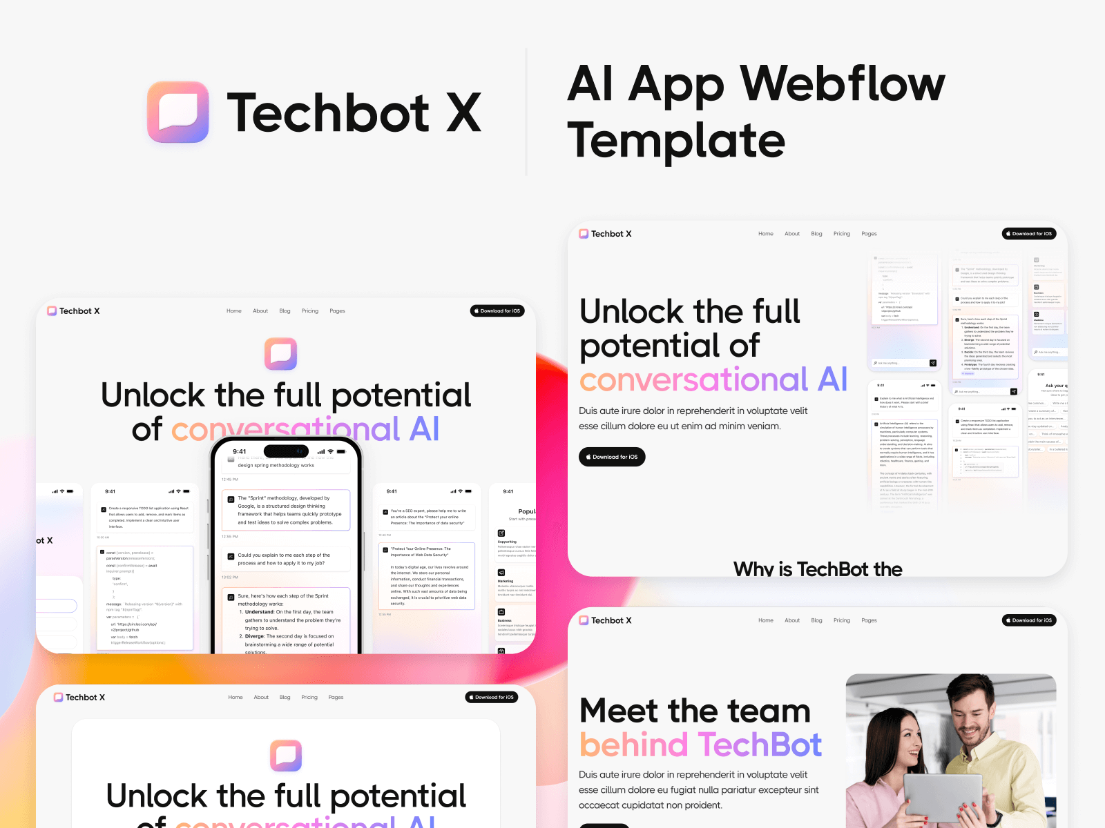 Techbot X - Mobile HTML5 Responsive Website Template