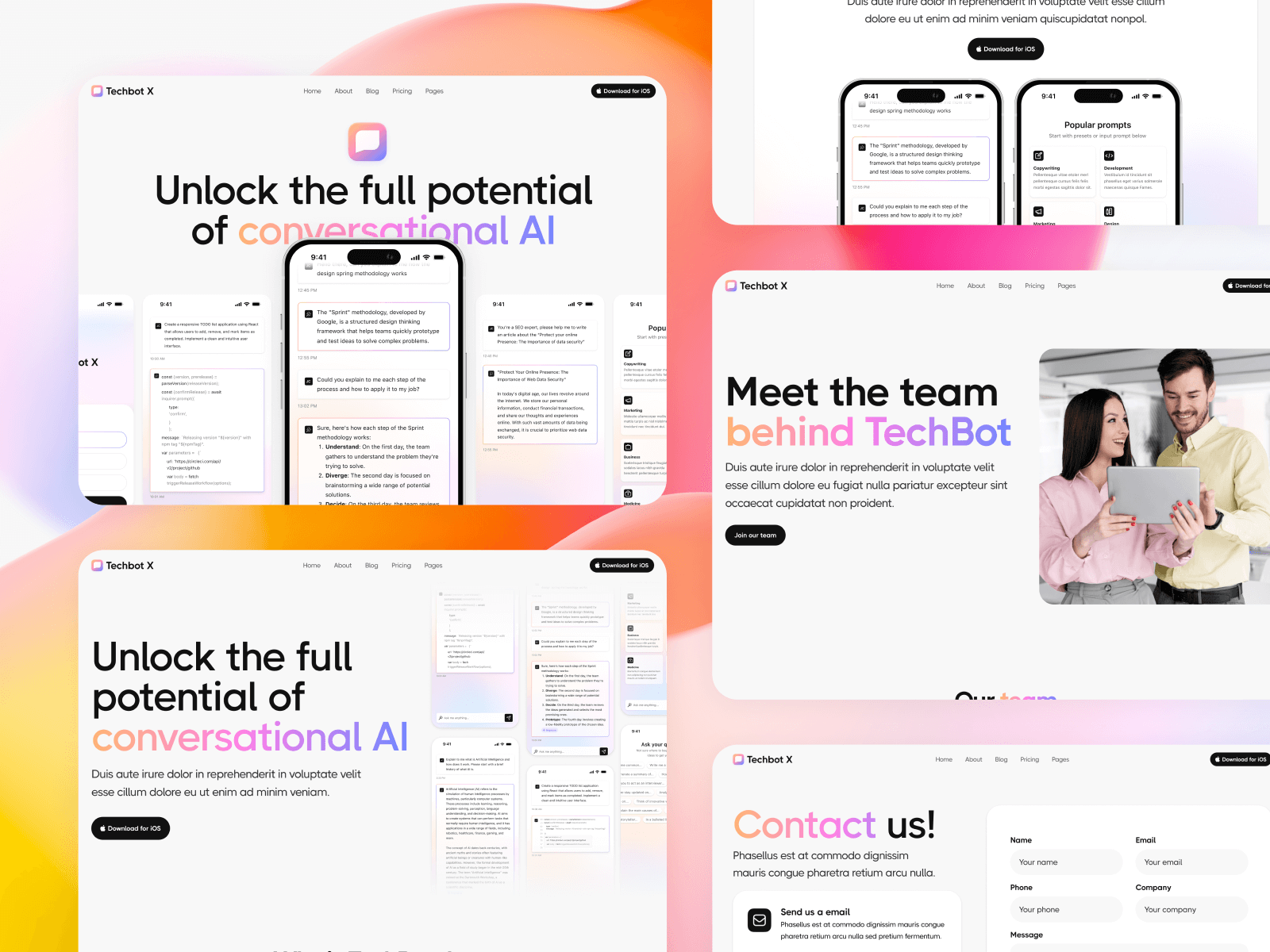 Techbot X Mobile Html5 Responsive Website Template