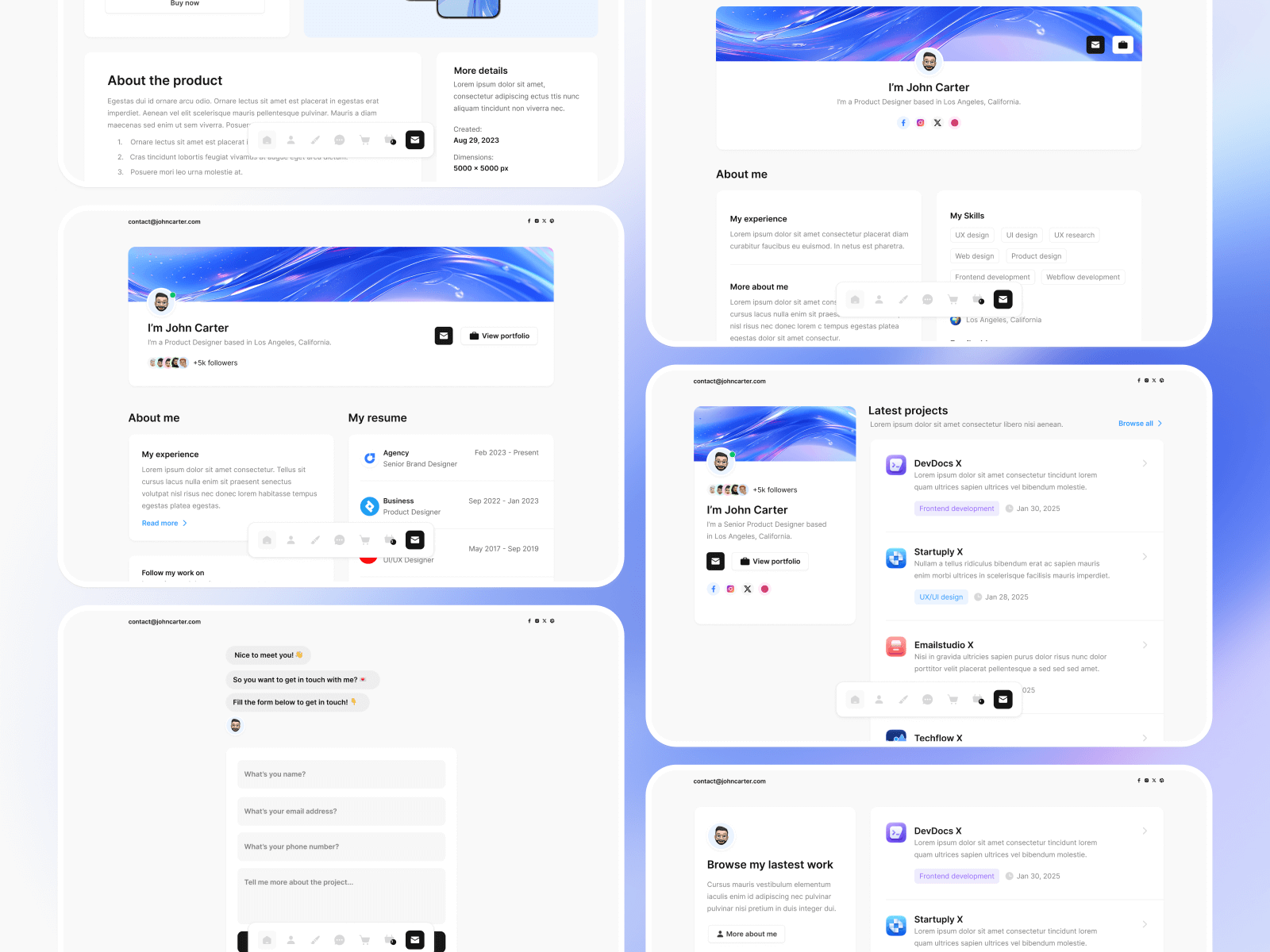 Personalfolio X - Portfolio HTML5 Responsive Website Template