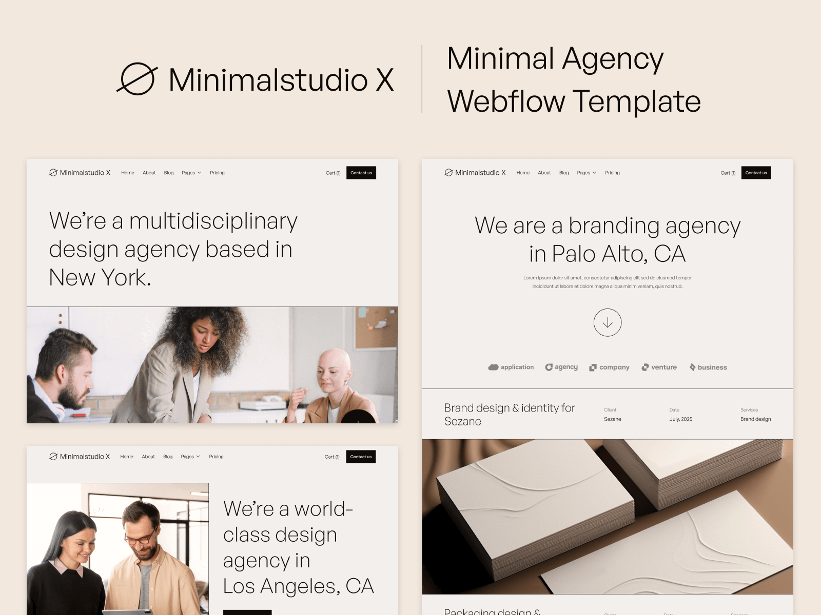 Minimalstudio X - Agency HTML5 Responsive Website Template