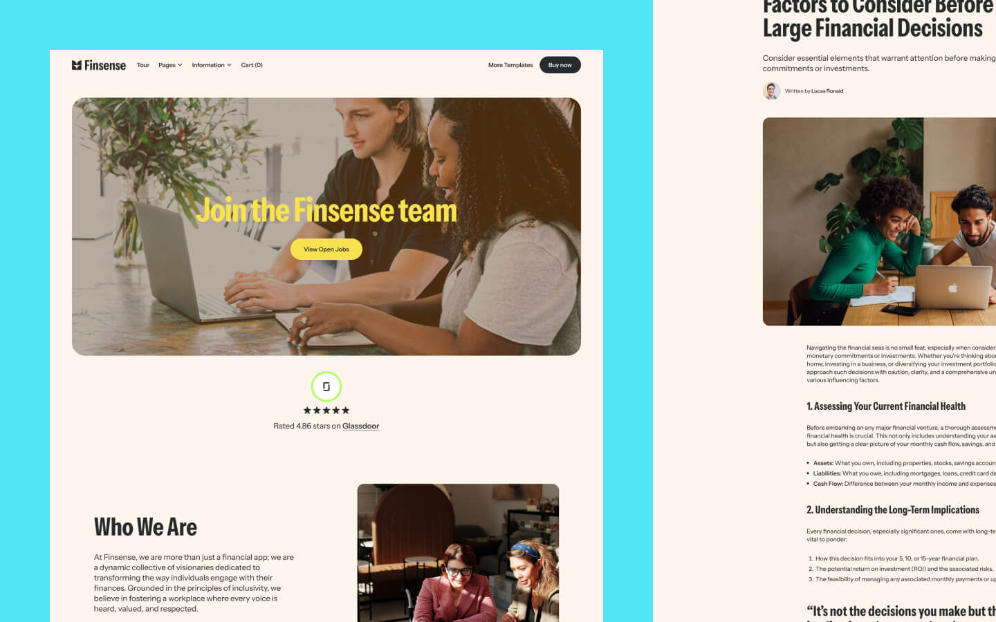Finsense - Finance HTML5 Responsive Website Template