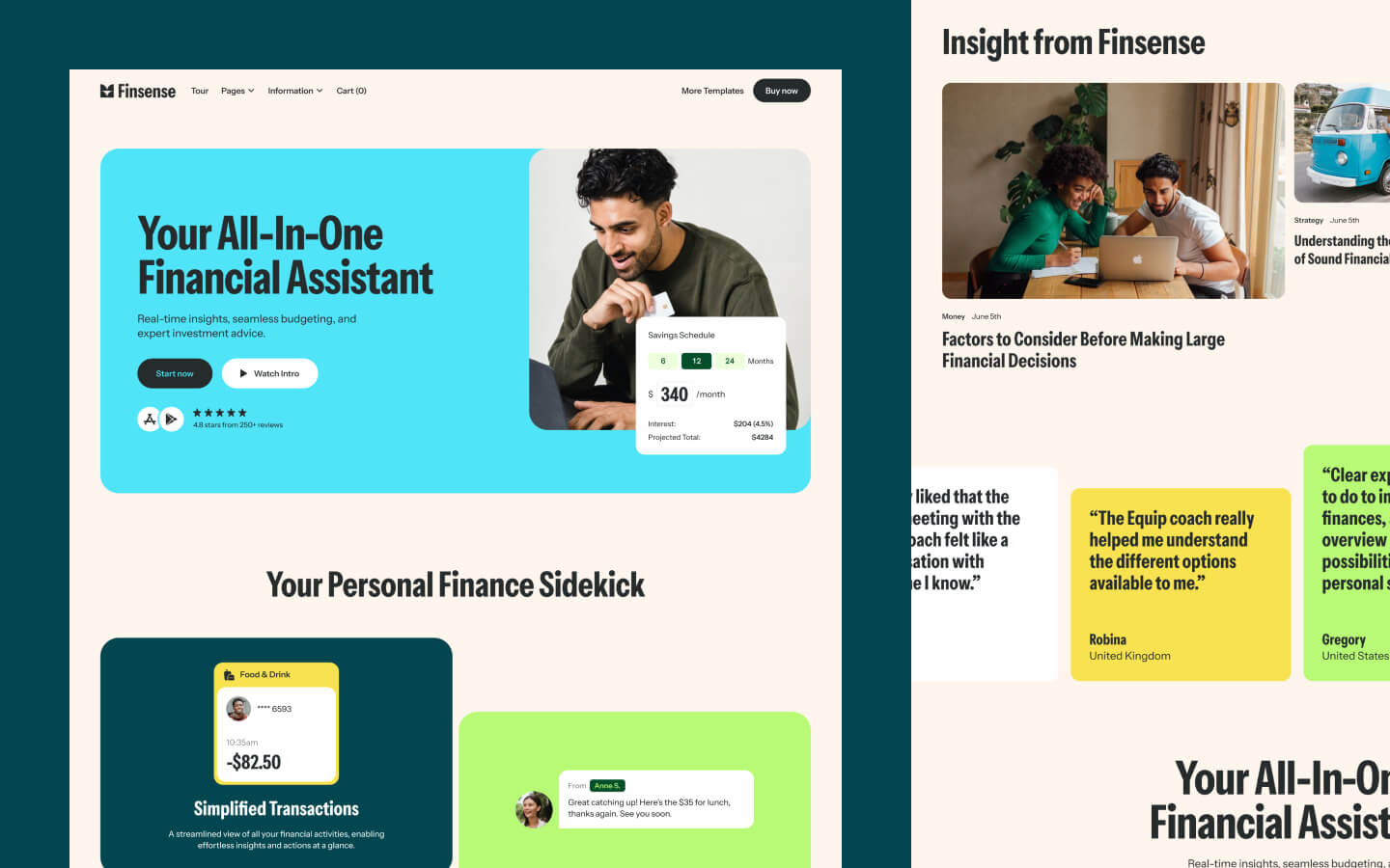 Finsense - Finance HTML5 Responsive Website Template