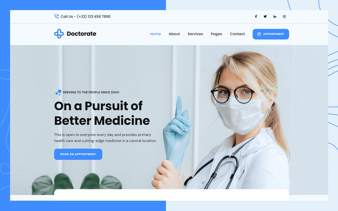 Doctorate - Doctor HTML5 Responsive Website Template