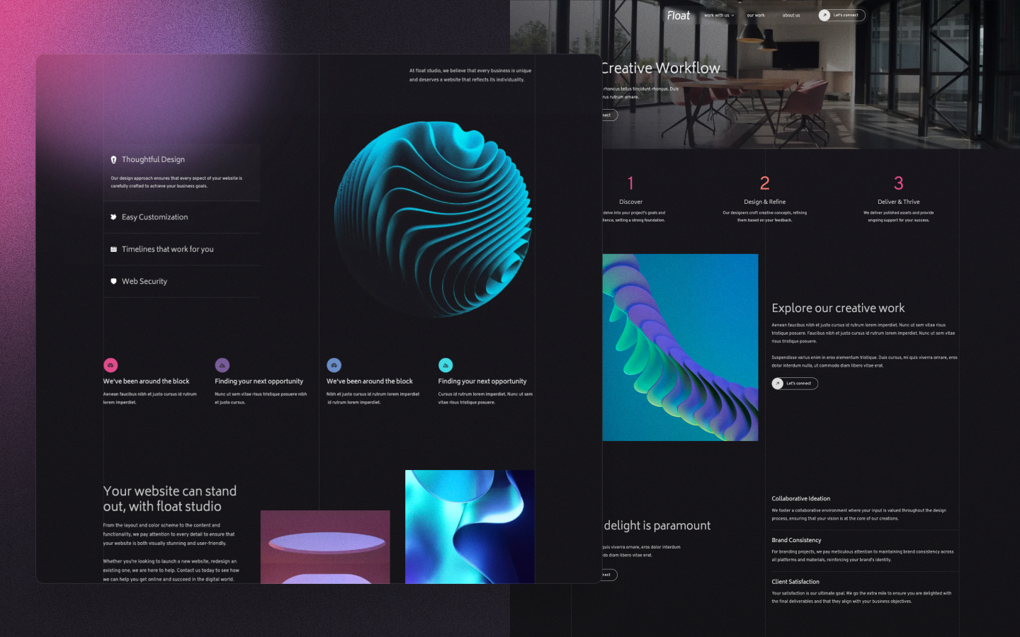 Float Studio - Agency HTML5 Responsive Website Template