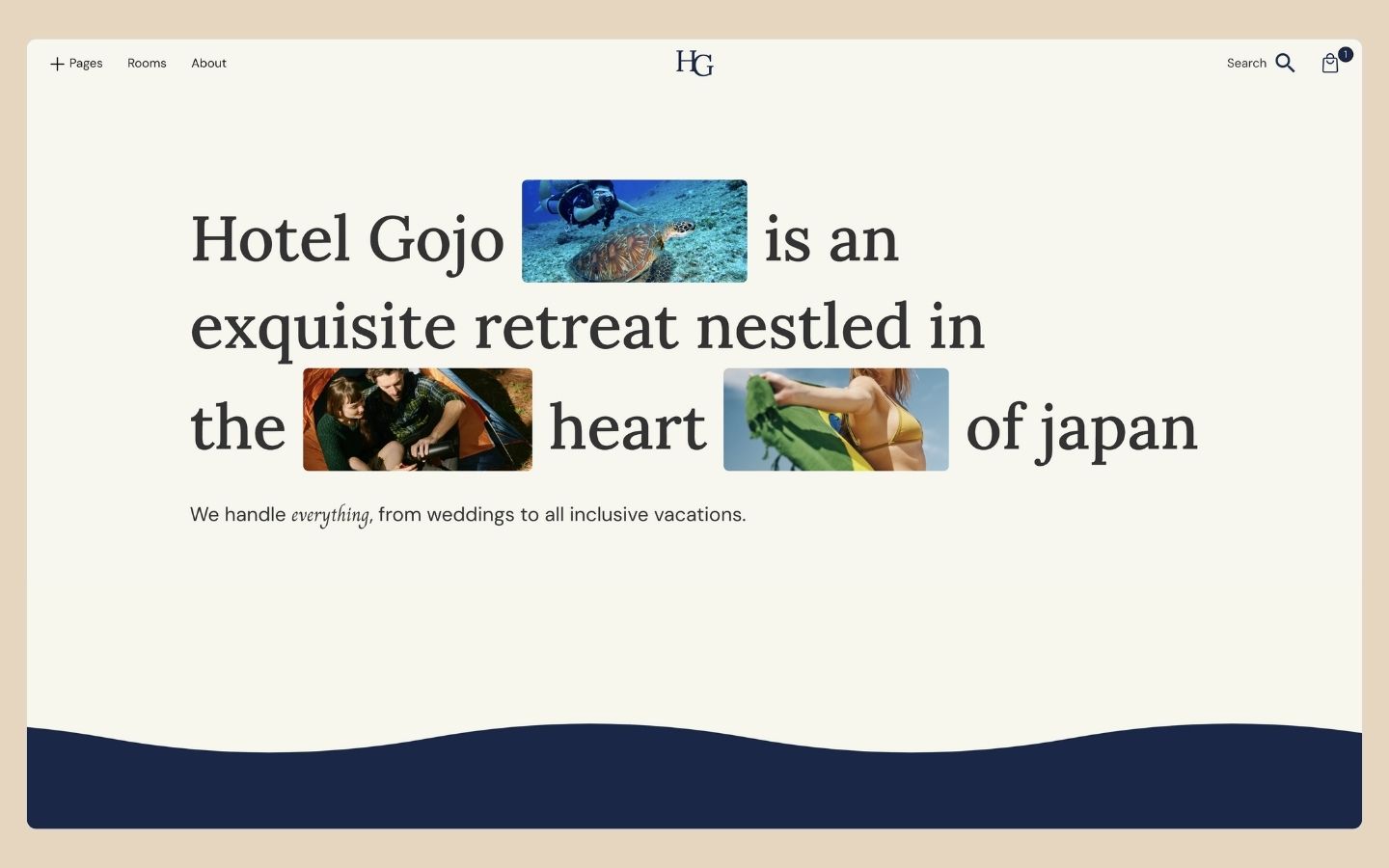 Hotel Gojo - Hotel HTML5 Responsive Website Template
