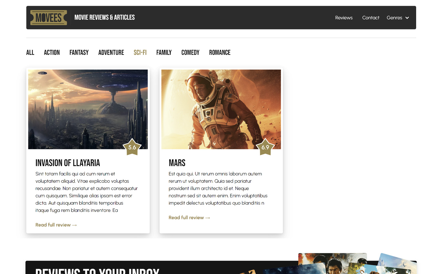 Movees - Film HTML5 Responsive Website Template