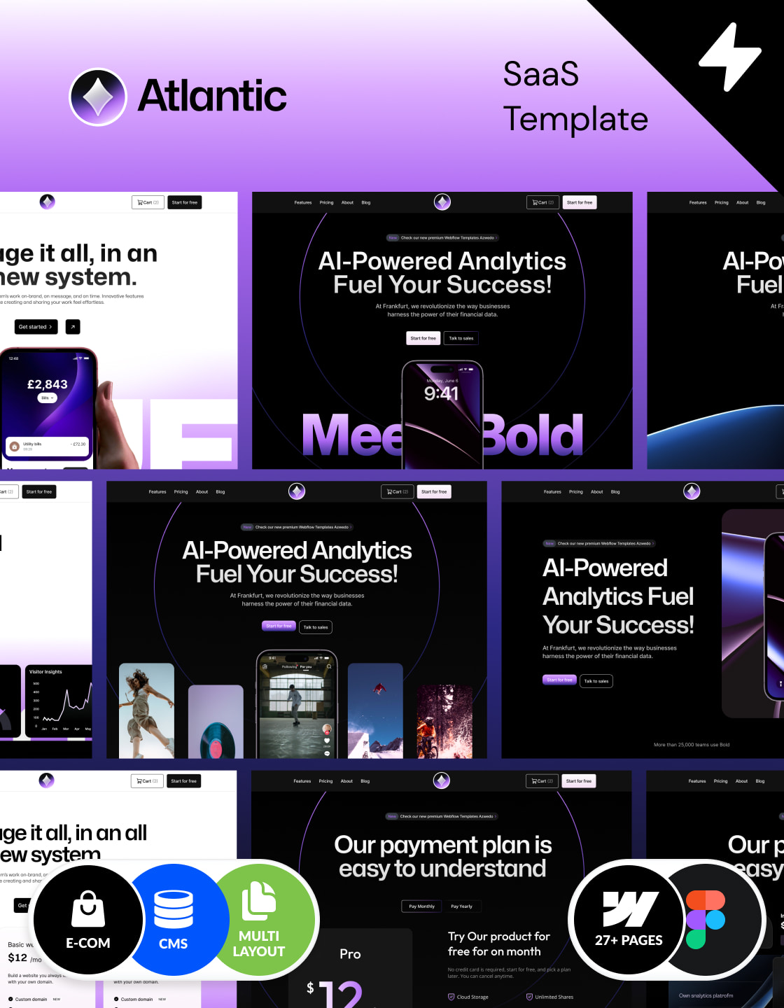 Atlantic - SaaS HTML5 Responsive Website Template